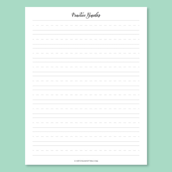 Practice Guides - Krystal Whitten Studio