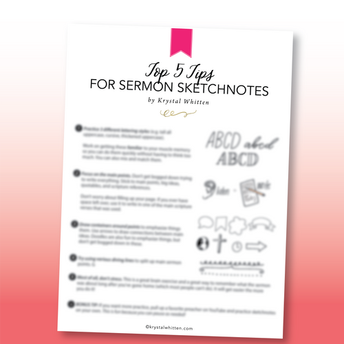 Sermon Notes Tips - Krystal Whitten Studio
