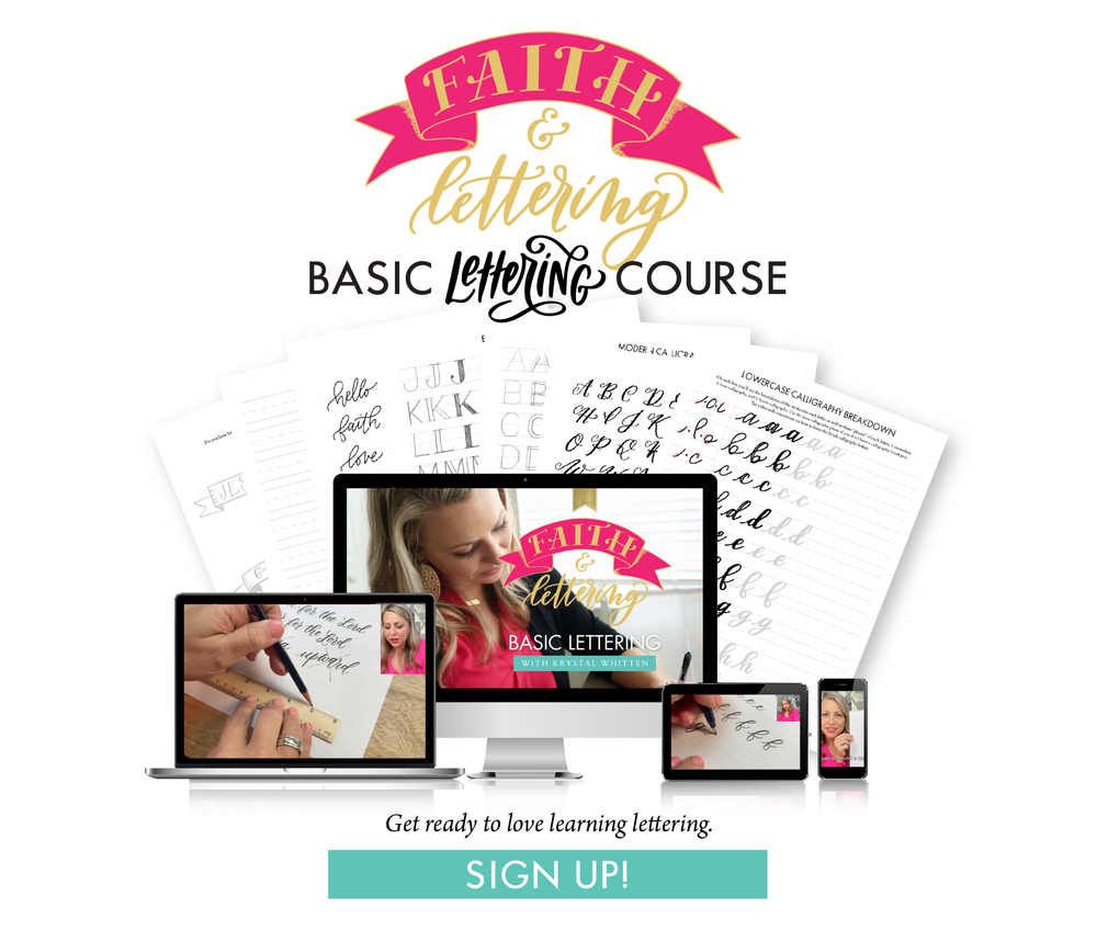 Krystal Whitten Studio hand lettered Scripture art and gifts